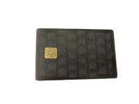 China Metal IC Chip Visiting Card Electroplated Anti Black Silver Etching for sale