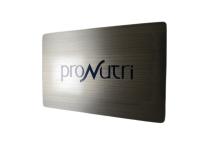 China Brushed Etch Silk Screen 0.5mm Metal Business Cards Double Sided for sale