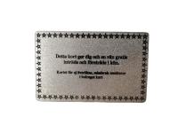 China Frosted Metal Membership Card Emboss Number Plated Gold Silver for sale
