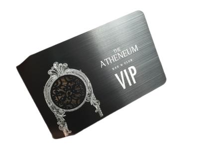 China PVD Black Matte Finish Social Media NFC Business Card With N-tage215 Chip for sale