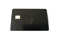 China PVD Black Matte Finish Social Media NFC Business Card With N-tage215 Chip for sale