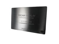 China PVD Black Matte Finish Social Media NFC Business Card With N-tage215 Chip for sale