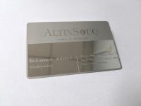 China Customized Logo Engraved Metal Business Cards Personalized Mirror Surface for sale
