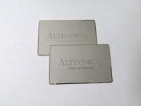 China Customized Logo Engraved Metal Business Cards Personalized Mirror Surface for sale