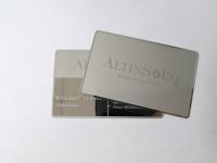 China Customized Logo Engraved Metal Business Cards Personalized Mirror Surface for sale