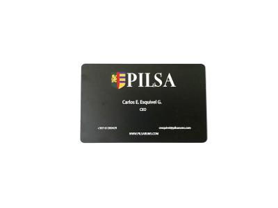 China Stainless Steel Matte Black Metal Business Cards Luxury Metal Visiting Card for sale