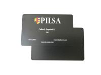 China Stainless Steel Matte Black Metal Business Cards Luxury Metal Visiting Card for sale
