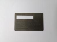 China Custom Classic Silver Metal Membership Card Laser Name Number for sale