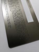 China Custom Classic Silver Metal Membership Card Laser Name Number for sale