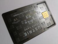 China Custom Classic Silver Metal Membership Card Laser Name Number for sale