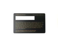 China Matt Gold Plated Stainless Steel Metal Membership Card With Custom Logo for sale
