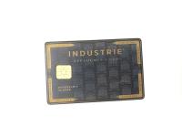 China Matt Gold Plated Stainless Steel Metal Membership Card With Custom Logo for sale