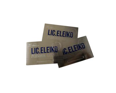 China Brush Silver Stainless Steel Business Card Custom Blank Metal Visit Tag for sale