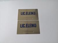 China Brush Silver Stainless Steel Business Card Custom Blank Metal Visit Tag for sale