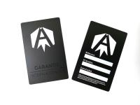 China 0.3mm Thickness Metal Label Plates Laser Cut Engraved Matte Black Stainless Steel Metal Tag for sale