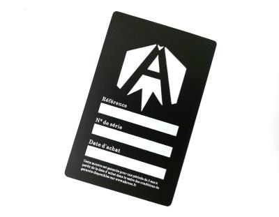 China 0.3mm Thickness Metal Label Plates Laser Cut Engraved Matte Black Stainless Steel Metal Tag for sale