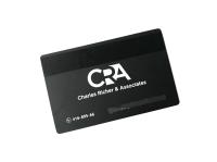 China CR80 Matte Black Metal Business Cards Velvet Color Print Logo for sale