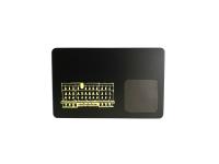 China Matte Black MF Metal NFC Business Card 13.56mhz Frequency for sale