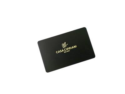 China Matte Black MF Metal NFC Business Card 13.56mhz Frequency for sale