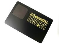 China Matte Black MF Metal NFC Business Card 13.56mhz Frequency for sale