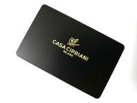 China Matte Black MF Metal NFC Business Card 13.56mhz Frequency for sale