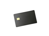 China CR80 IC NFC RFID Metal Credit Card Matte Black OEM Logo for sale