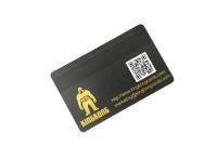 China CR80 IC NFC RFID Metal Credit Card Matte Black OEM Logo for sale