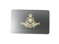 China Laser Engrave Matt Black Metal Business Cards Magnetic Stripe Supermarket Vip QR Code Credit Card for sale