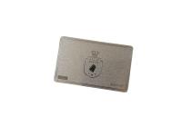 China QR Code Signature Panel Membership VIP Card Metal Silver Frosted for sale