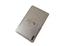 China QR Code Signature Panel Membership VIP Card Metal Silver Frosted for sale