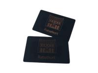 China Durable Metal Membership Card Copper Bronze Brushed Laser Engrave for sale