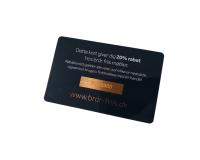 China Durable Metal Membership Card Copper Bronze Brushed Laser Engrave for sale