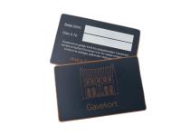 China ISO Metal Member Card Matt Coated Copper Bronze Brushed Laser Engrave for sale