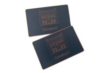 China ISO Metal Member Card Matt Coated Copper Bronze Brushed Laser Engrave for sale
