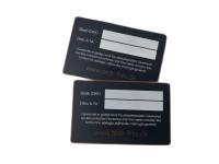 China ISO Metal Member Card Matt Coated Copper Bronze Brushed Laser Engrave for sale