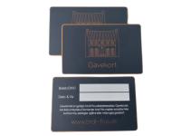 China ISO Metal Member Card Matt Coated Copper Bronze Brushed Laser Engrave for sale