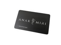 China Loyalty Membership Matte Black Metal Business Cards 1mm Custom Printing Name for sale