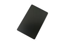 China CR80 Plain Matte Black Metal Business Cards Blanks Steel Round Corner for sale