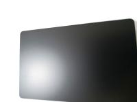 China CR80 Plain Matte Black Metal Business Cards Blanks Steel Round Corner for sale