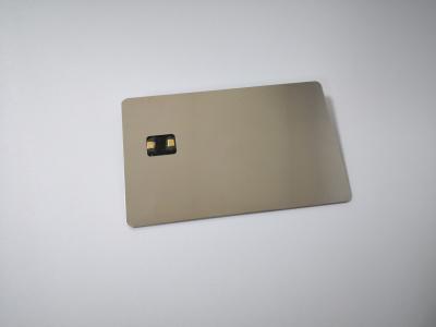 China RFID Smart Credit Card Contact IC Contactless NFC Chip Metal Writable for sale