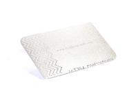 China KingKong Silver Metal Card Cut Thru Plate Etching Logo Original Steel Finish for sale