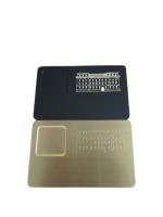 China High End Custom Logo Durable Original Brass CR80 Metal Business Cards for sale