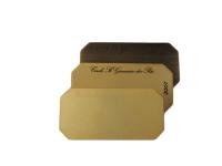 China High End Custom Logo Durable Original Brass CR80 Metal Business Cards for sale