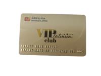 China Customize Printing Pvc Card Name Embossed Number Gold Credit Card for sale