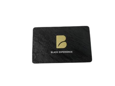 China Etch Logo Plated Matte Black 85x54mm Metal Brass Business Cards for sale