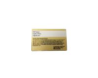 China Metal Black Gold Frosted Vip Member Gift Card Signature Customise for sale