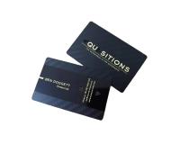 China Matt Black Brass Carbon Fiber Cut Out Logo Laser Engrave Metal Member Card for sale