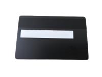 China Metal Steel Matt Black Debit Card Hico Magnetic Strip Silver Edges for sale
