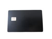 China Metal Steel Matt Black Debit Card Hico Magnetic Strip Silver Edges for sale