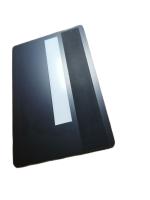 China Metal Steel Matt Black Debit Card Hico Magnetic Strip Silver Edges for sale